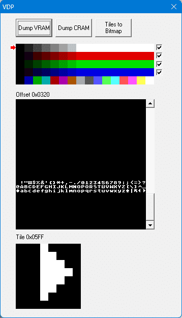 SGDK学習メモ:No.7、VRAMのマッピングについて確認してみる｜かねだ