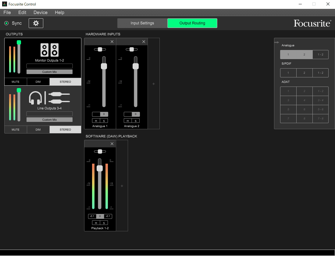 Focusrite controlの見方、使い方（Windows～一部MAC共通)｜VTO