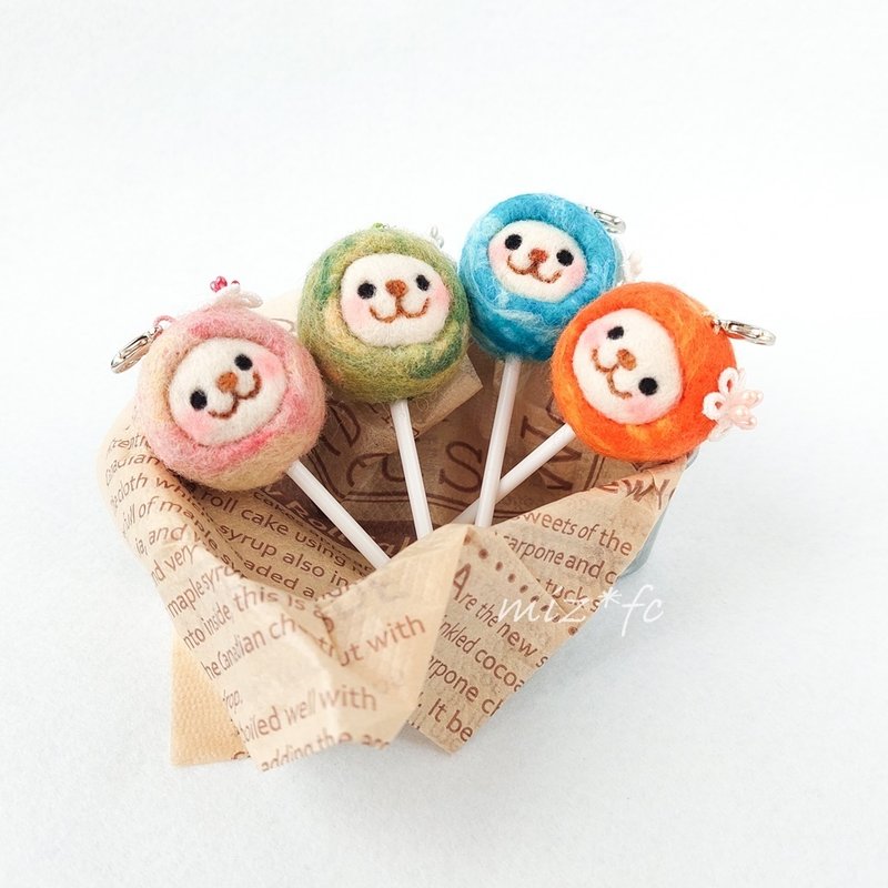 飴ちゃんまんまるさんストラップ｜miz*fc