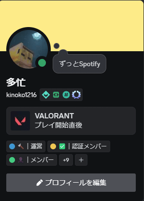 Discordのプロフィール表示が変わった？｜Kinoko_2K