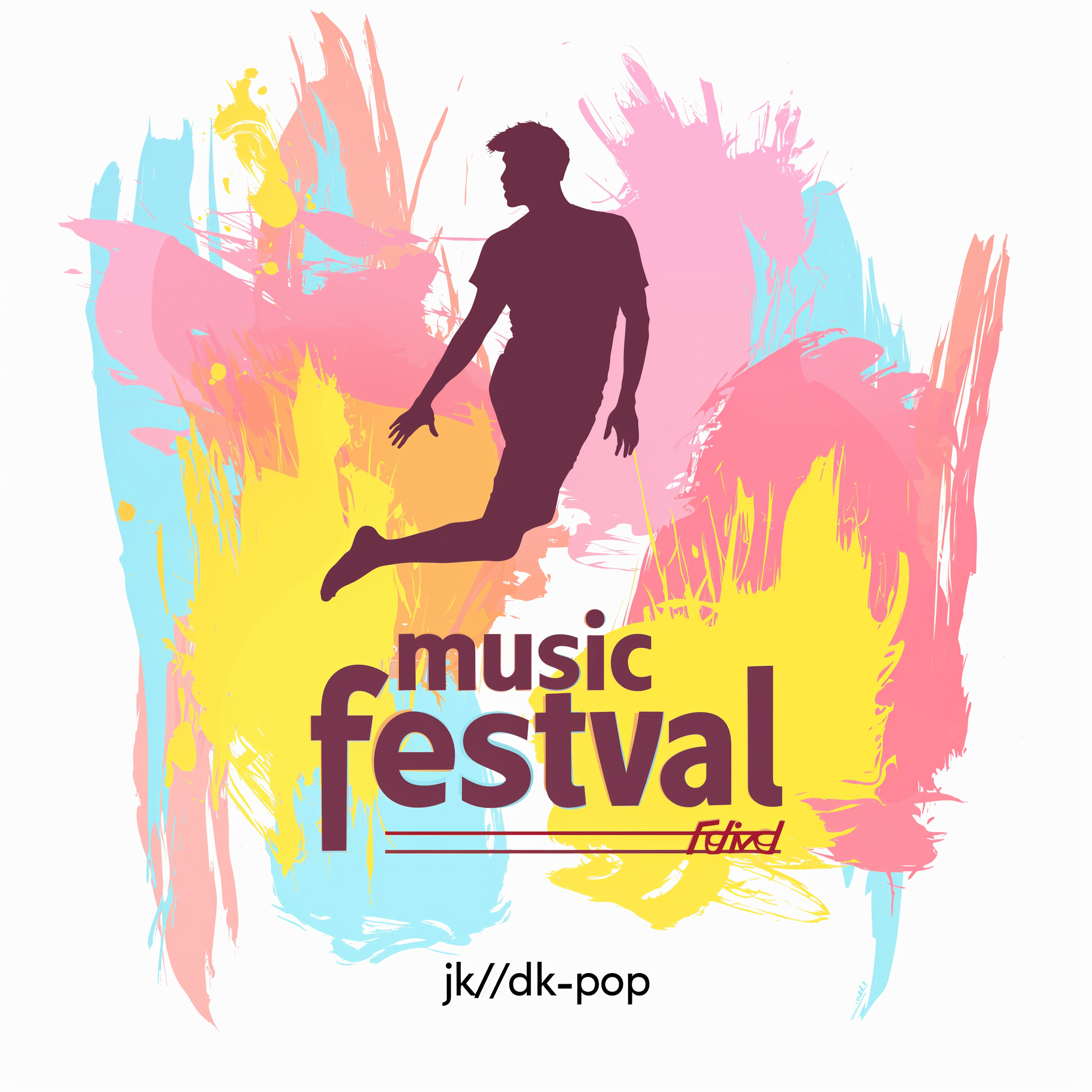 (This is fiction.)”Music festival” poster 【JK/DK-POP】｜こわきすすむ@青春マガジン
