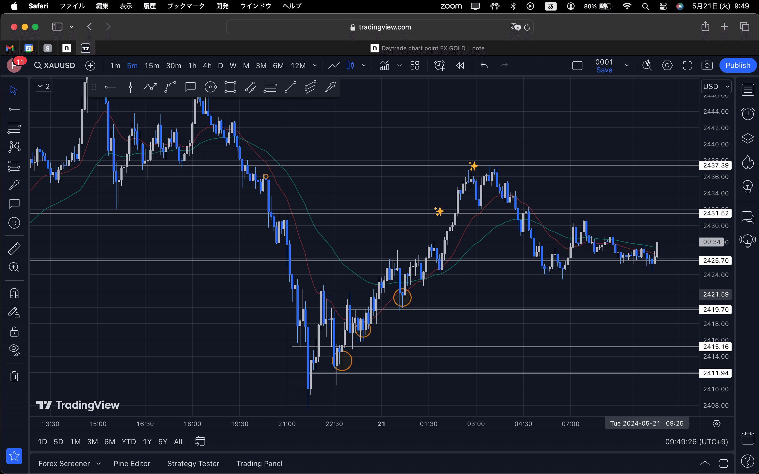 XAU/USD｜Daytrade chart point FX GOLD