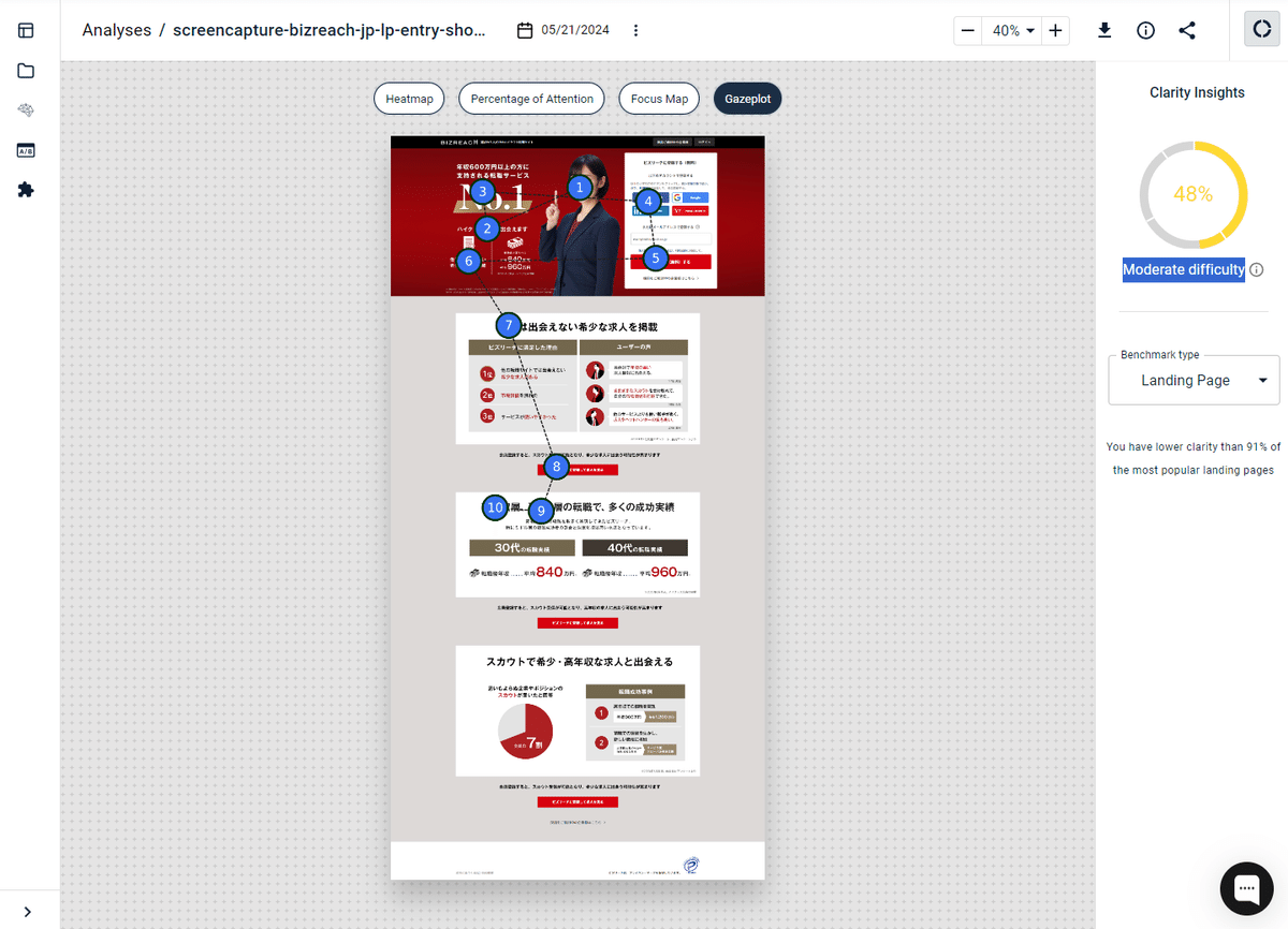 アイトラッキング調査できるツール「clueify」をつかってみた｜じゅん