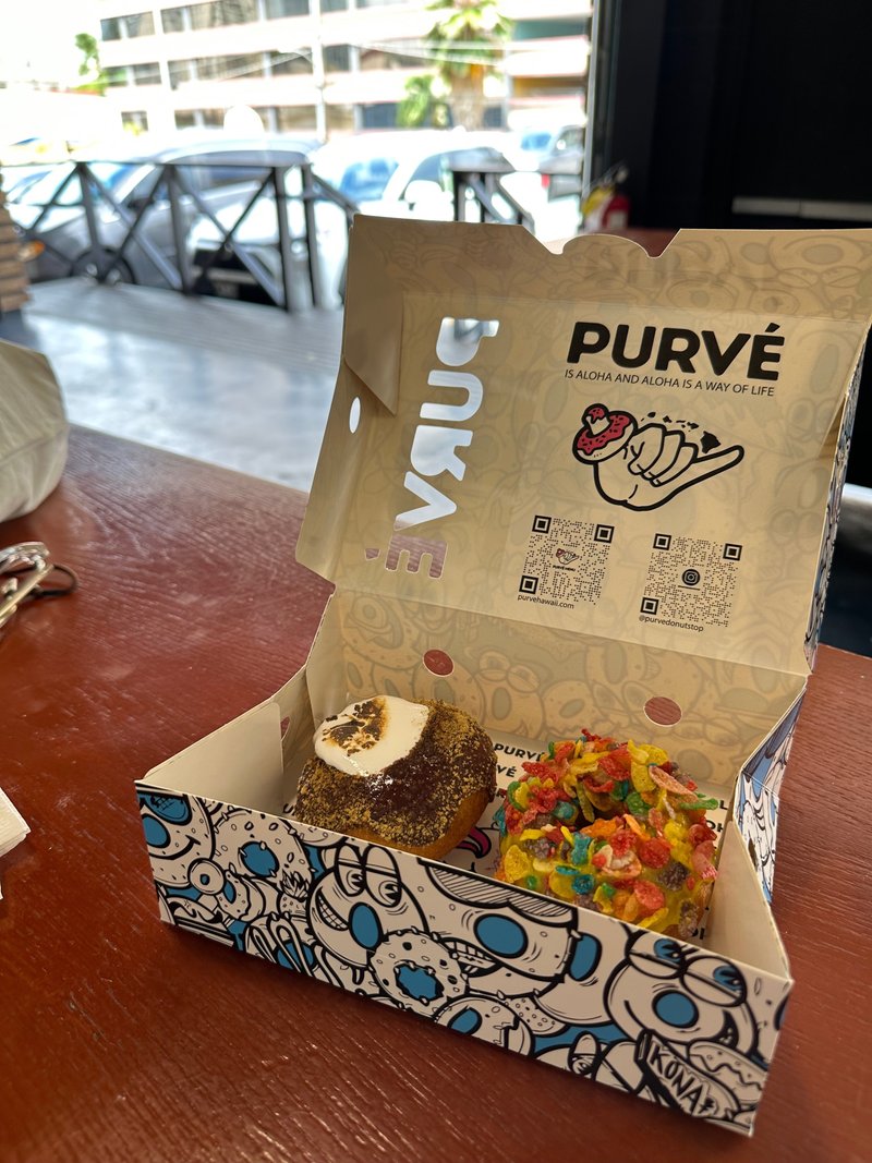2023年、Hawai‘i 長期滞在 ： 35 Purvè Donut Shop パーヴェドーナッツショップ｜Hawai‘i Mahalo