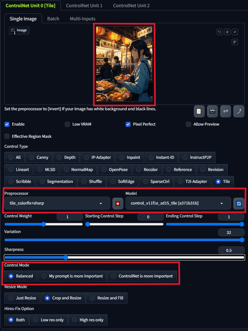 ControlNet『Tile』使い方｜特徴と活用をstable diffusion初心者向けに解説｜mimi@AIart