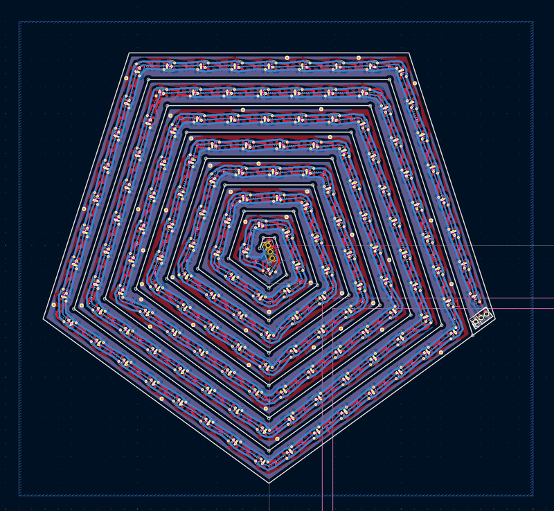 KiCADでフレキシブル基板用の螺旋状Neopixelをpythonで配置する方法｜taj_mahal