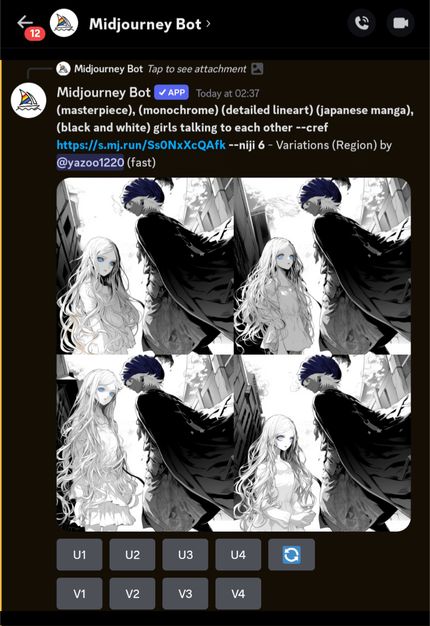 Midjourney漫画ワザ:複数キャラをリファレンスして絡ませるコツ｜yachimat@AI漫画