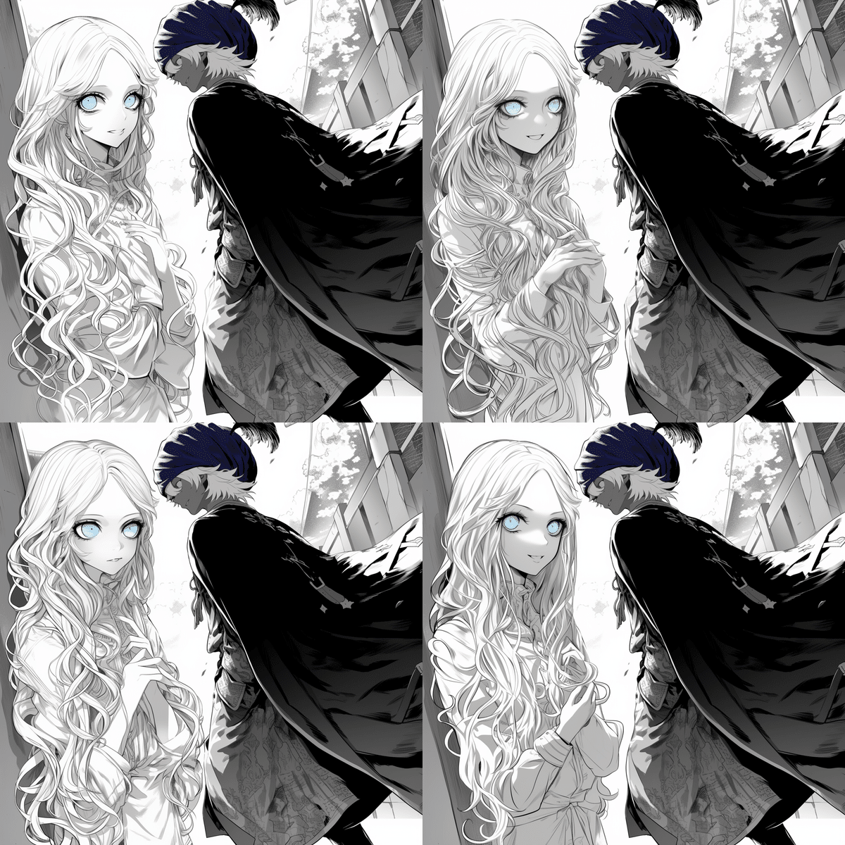 Midjourney漫画ワザ:複数キャラをリファレンスして絡ませるコツ｜yachimat@AI漫画