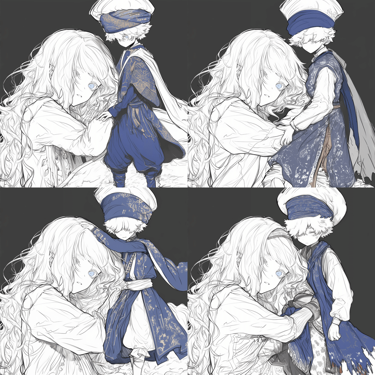 Midjourney漫画ワザ:複数キャラをリファレンスして絡ませるコツ｜yachimat@AI漫画