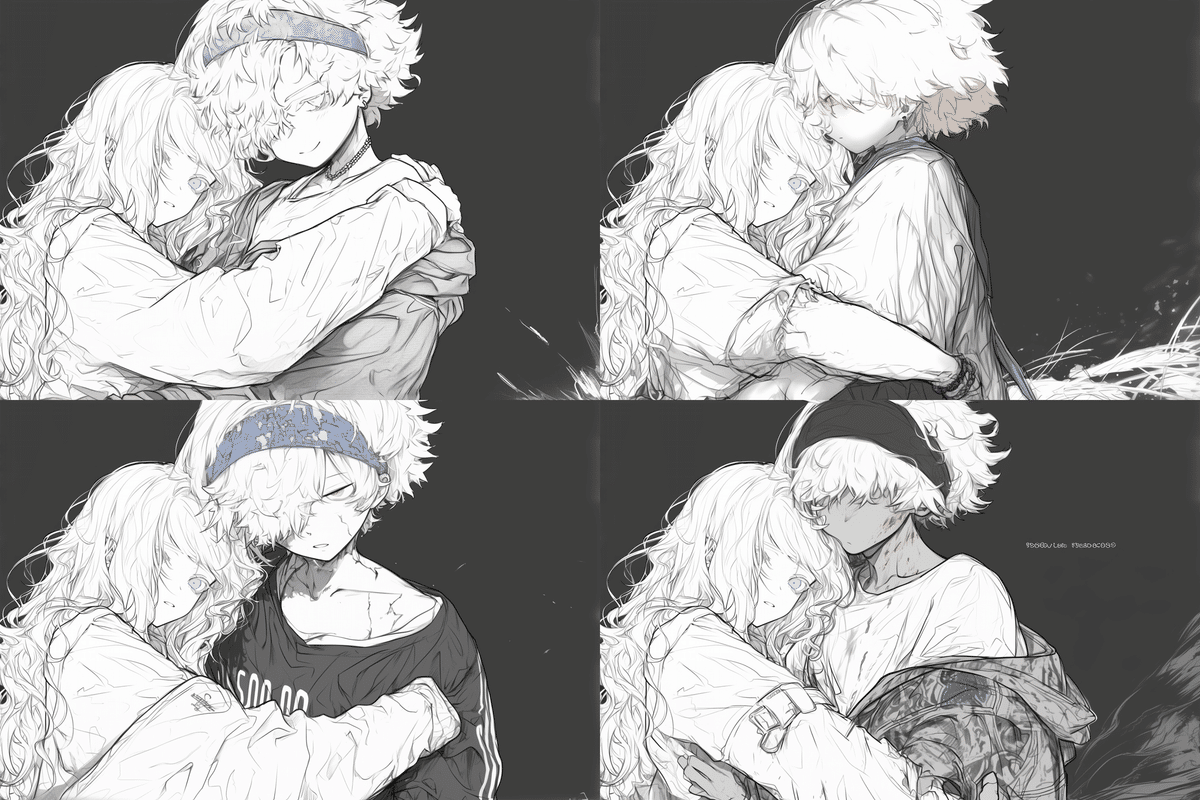 Midjourney漫画ワザ:複数キャラをリファレンスして絡ませるコツ｜yachimat@AI漫画