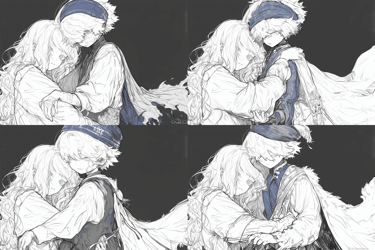 Midjourney漫画ワザ:複数キャラをリファレンスして絡ませるコツ｜yachimat@AI漫画