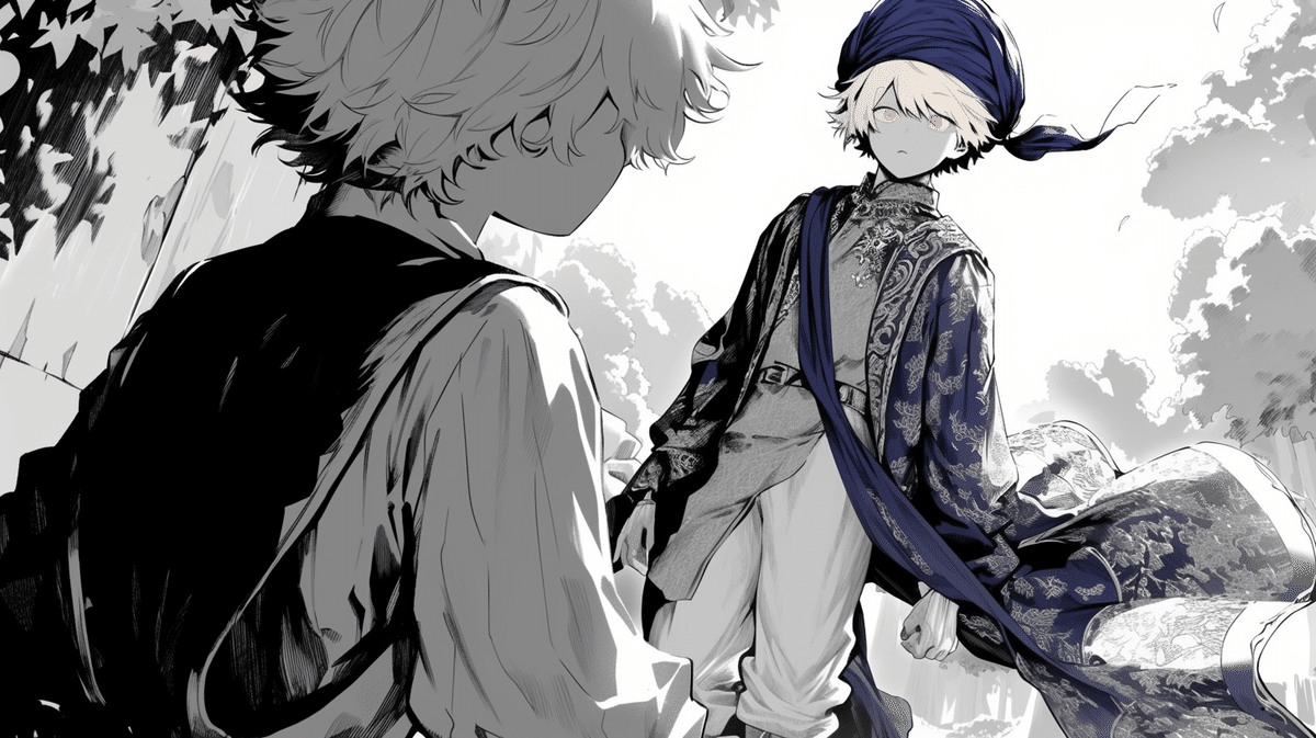 Midjourney漫画ワザ:複数キャラをリファレンスして絡ませるコツ｜yachimat@AI漫画