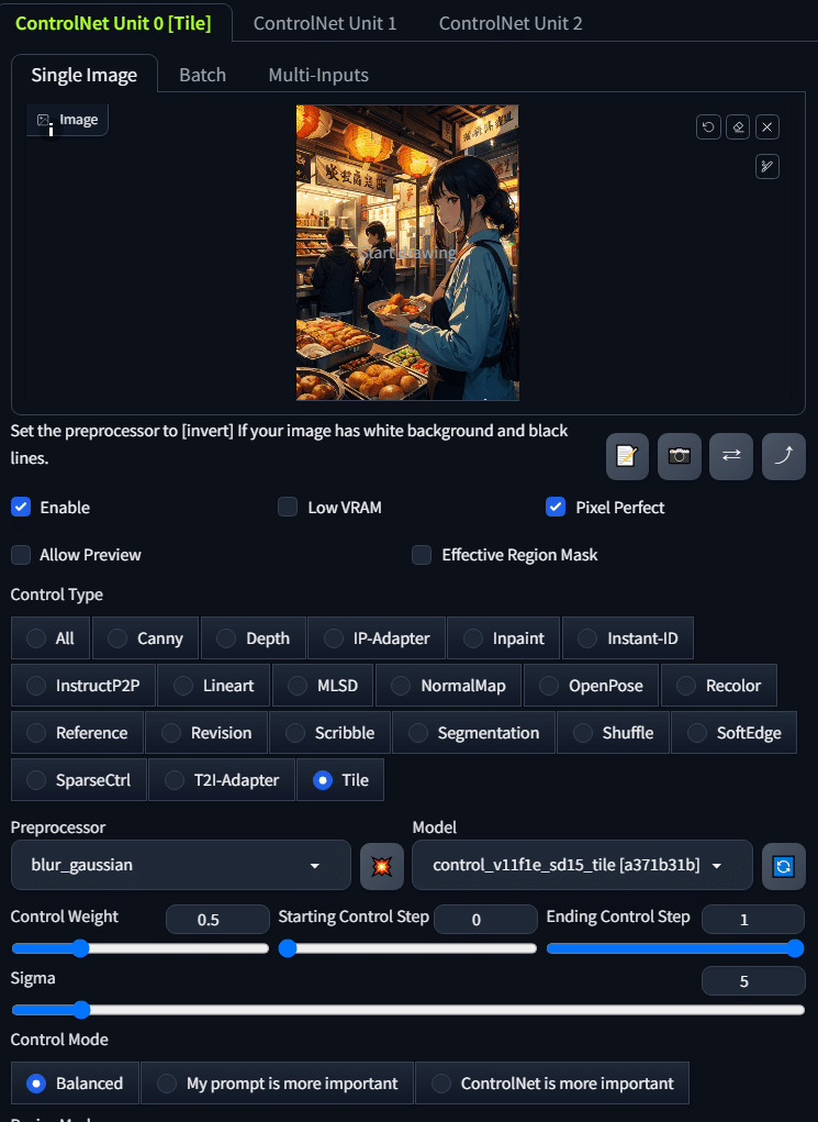 ControlNet『Tile』使い方｜特徴と活用をstable diffusion初心者向けに解説｜mimi@AIart