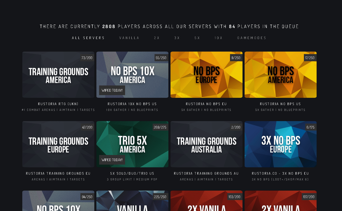 【RUST】いろいろなサーバー一覧｜YYYGGG