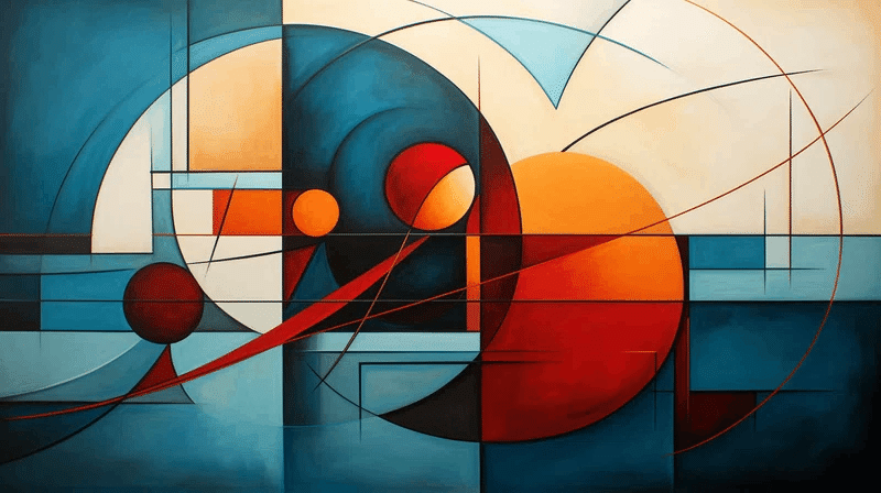 現代アーティストの幾何学アート：Midjourney プロンプト｜AI情報誌 KENTO