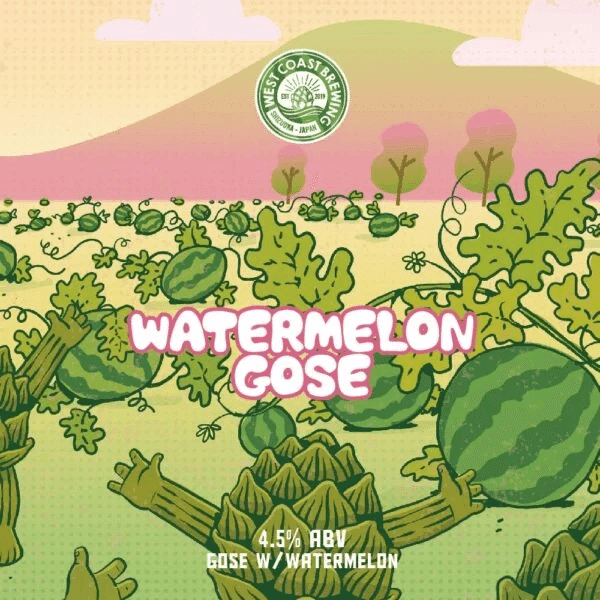 WEST COAST BREWING の「Watermelon Gose」｜yamashin0120
