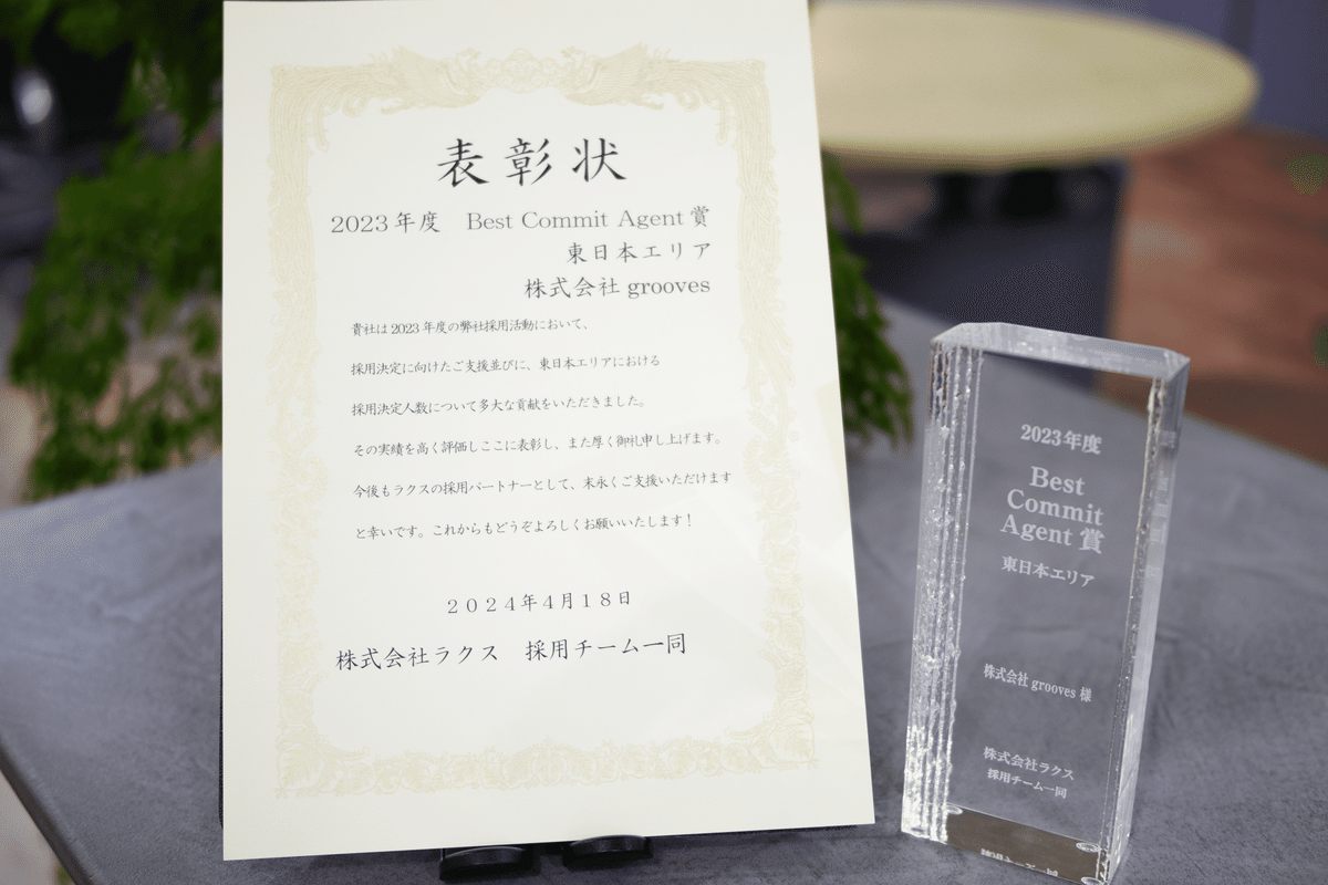 Crowd Agentがラクス社の「Best Commit Agent賞」を受賞！同社の採用支援に大きく貢献したメンバーにインタビューしました！｜Grooves＋＜プラス＞｜株式会社 ...