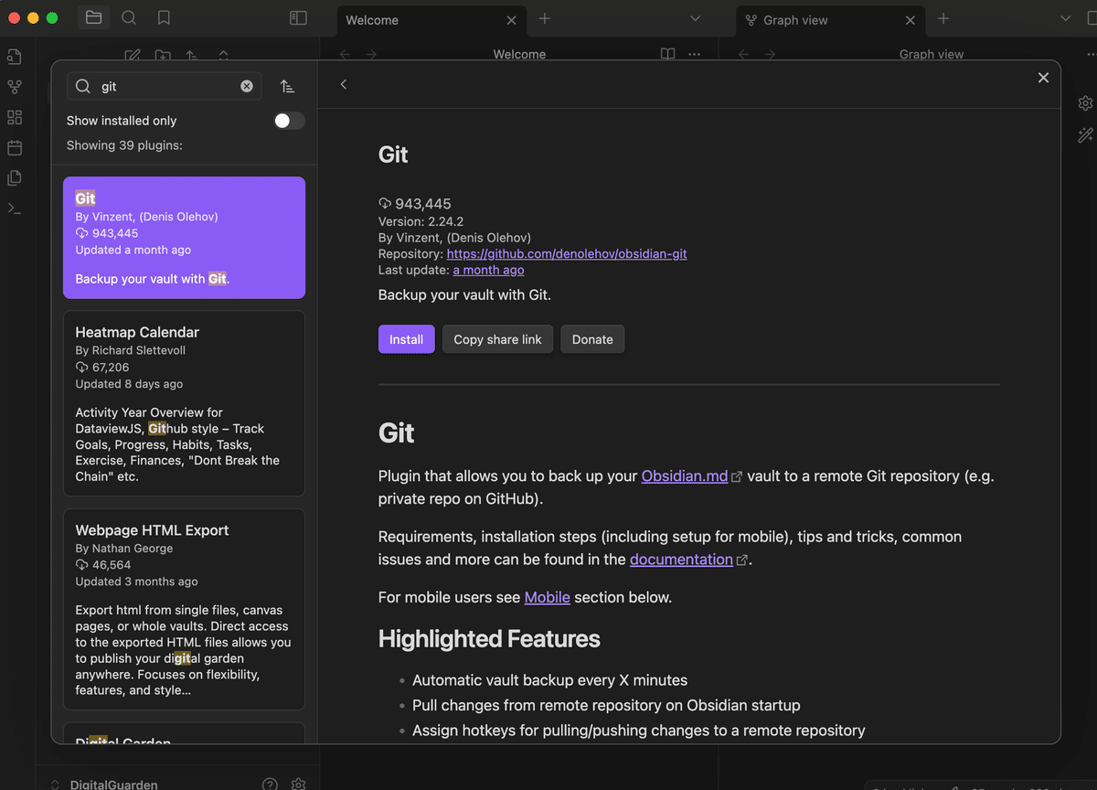「Obsidian Git」を導入してみた。｜devlive