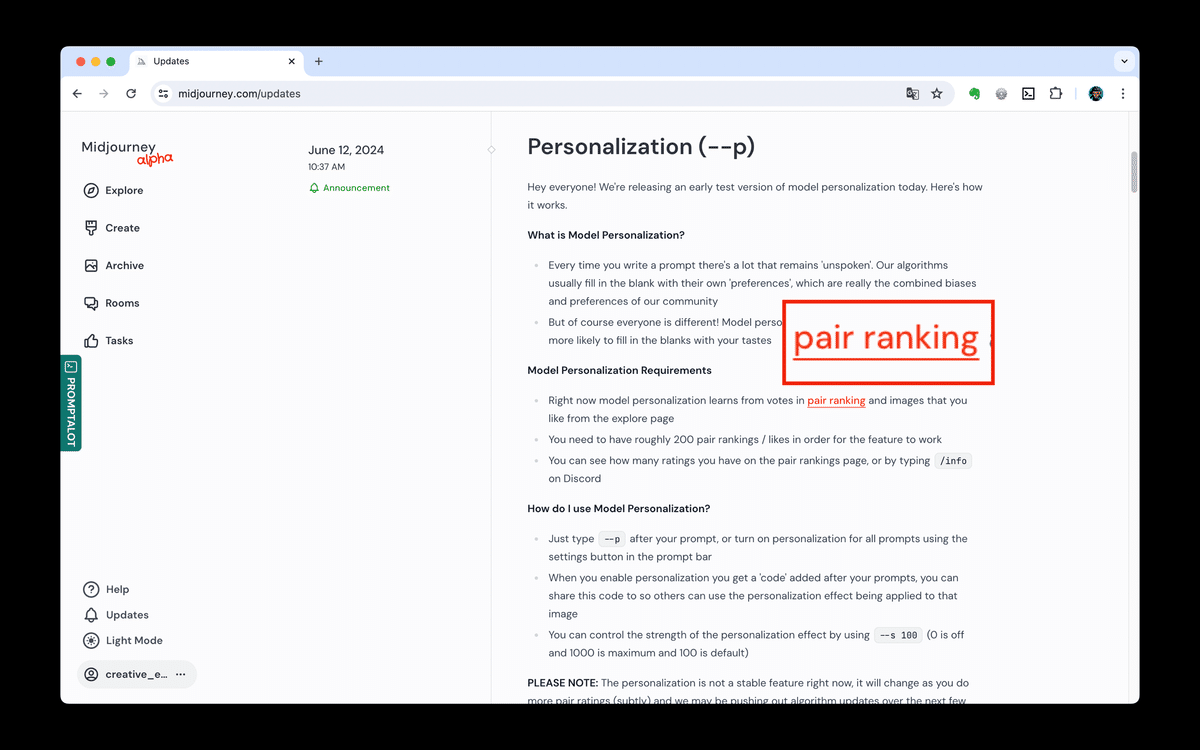[ライブ配信]本日リリースされたMidjourneyの新機能Personalizationを試す／Creative.Edge Live - 20｜CreativeEdge Vlog