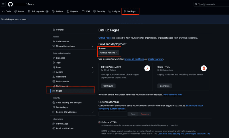Obsidian + Quartz + Github Page を使ってサイト公開｜devlive