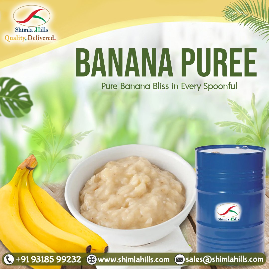 ShimlaHills Banana Puree｜Shimla Hills Offerings Pvt Ltd