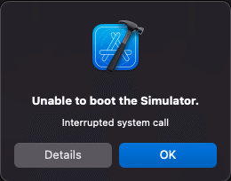 【Xcode】シュミレータ起動時に「Unable to boot the Simulator」が出た時の解消法｜りーさん | iOSエンジニア
