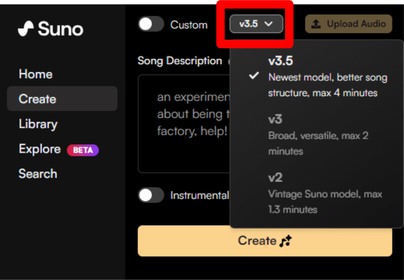 [3]Suno Ai v3.5使ってみた｜Tamo Lab.