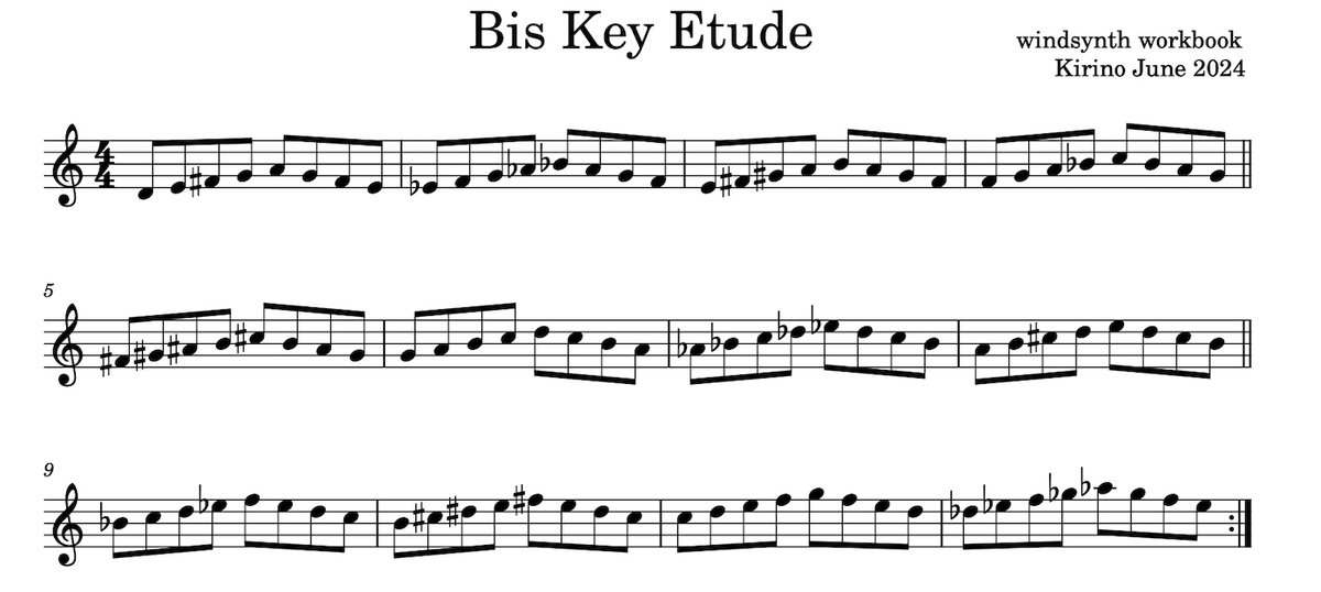 ウィンドシンセ基礎奏法02 - Bisキー活用のススメ｜Windsynth workbook