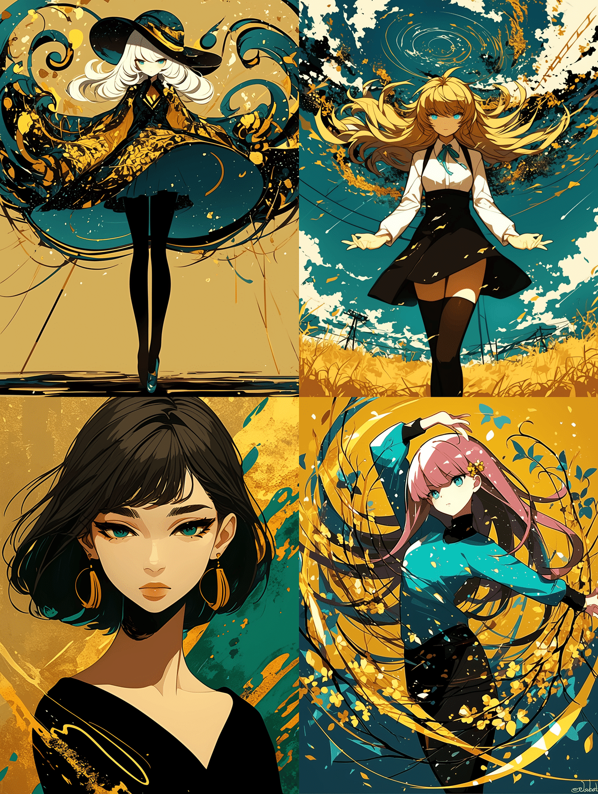 にじジャーニーの --sref値を、1から順番にチェックしてみた【その2】｜ジロウ🍀AIイラスト漫画クリエイター