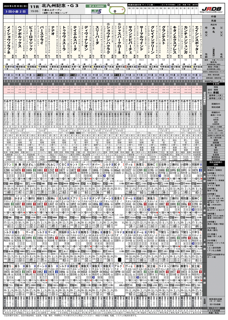 新ウェブレーシングペーパー(特別登録版)【6月29日～6月30日】｜JRDB 競馬アラカルト