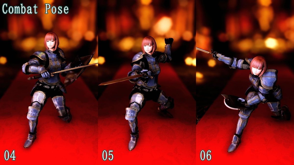 Ena Poser ポーズリスト[Combat Pose]｜Ena