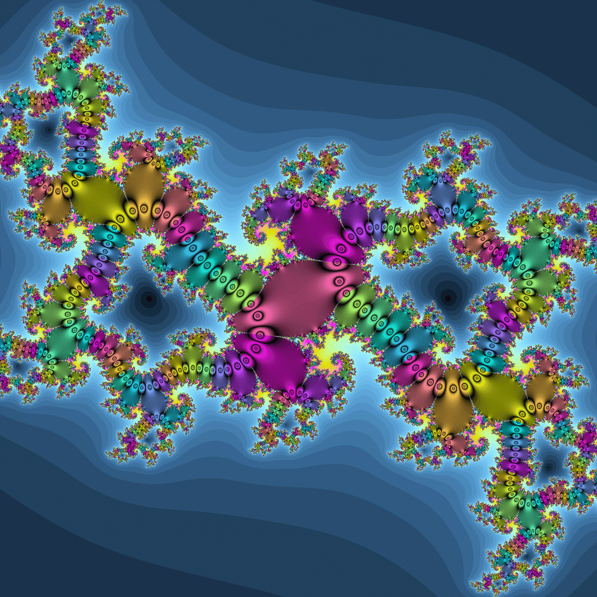 今週のフラクタル46 (c/(con(z)^2-1)+1)｜108Hassium