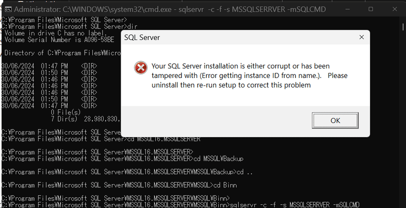 Microsoft SQL Serverをシングルユーザモードで起動できない②｜Information Syster