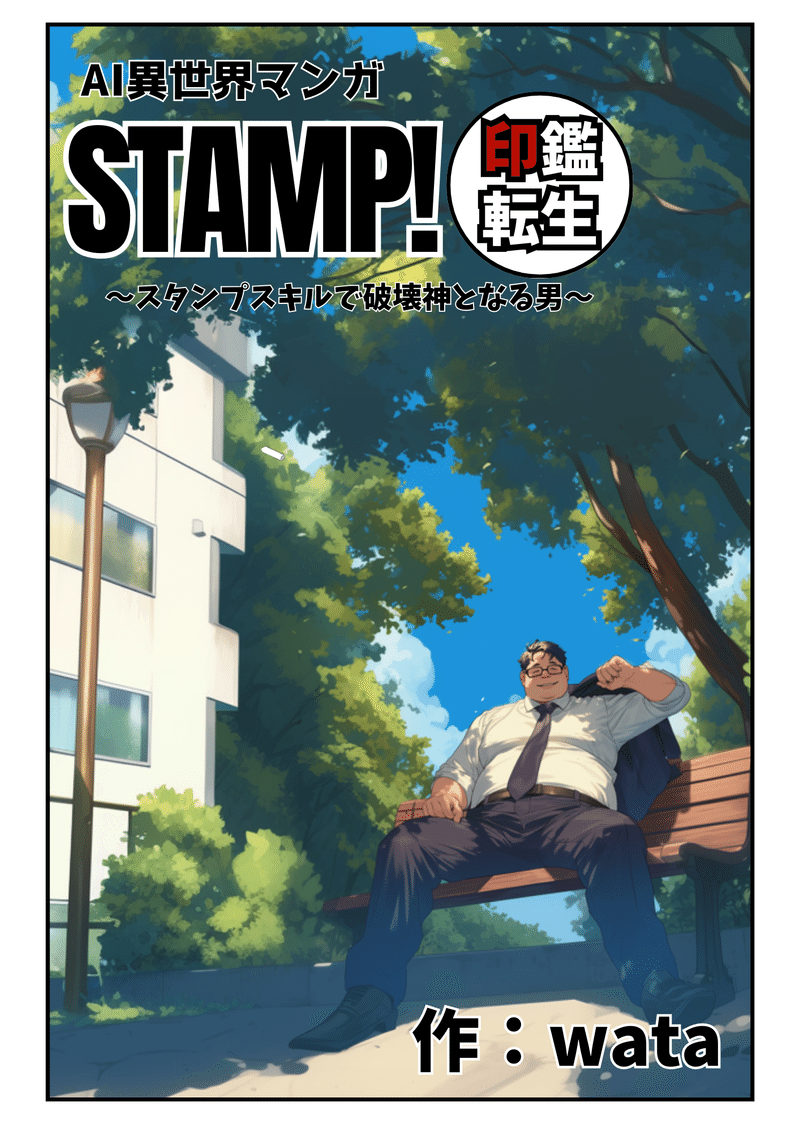 AI異世界マンガ STAMP！印鑑転生～スタンプスキルで破壊神となる男～｜wata@AIマンガ家