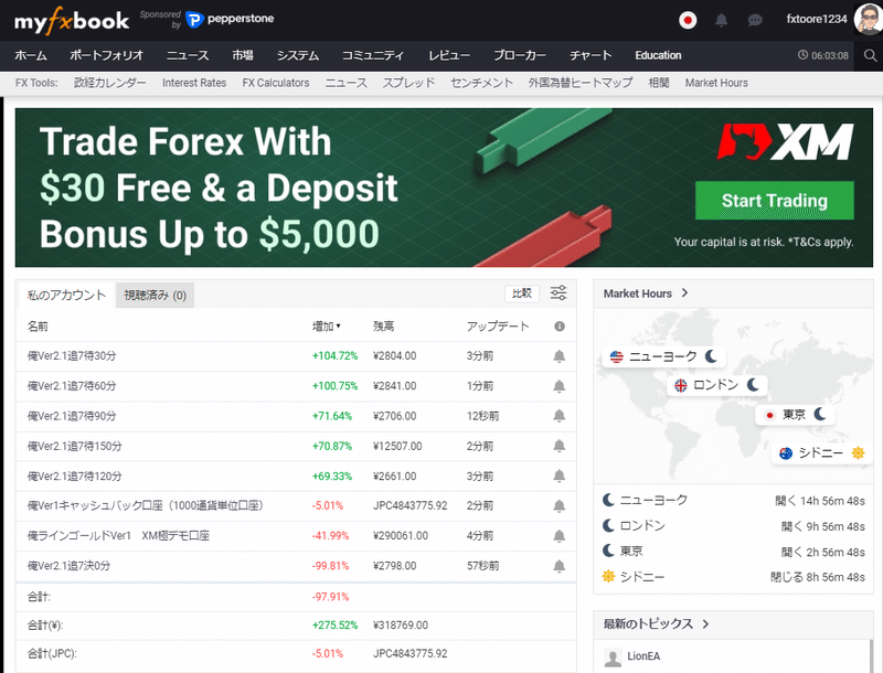 【報告】7月3日(水)のEA収支とキャッシュバック見込み額｜FXと俺@フォロバ100