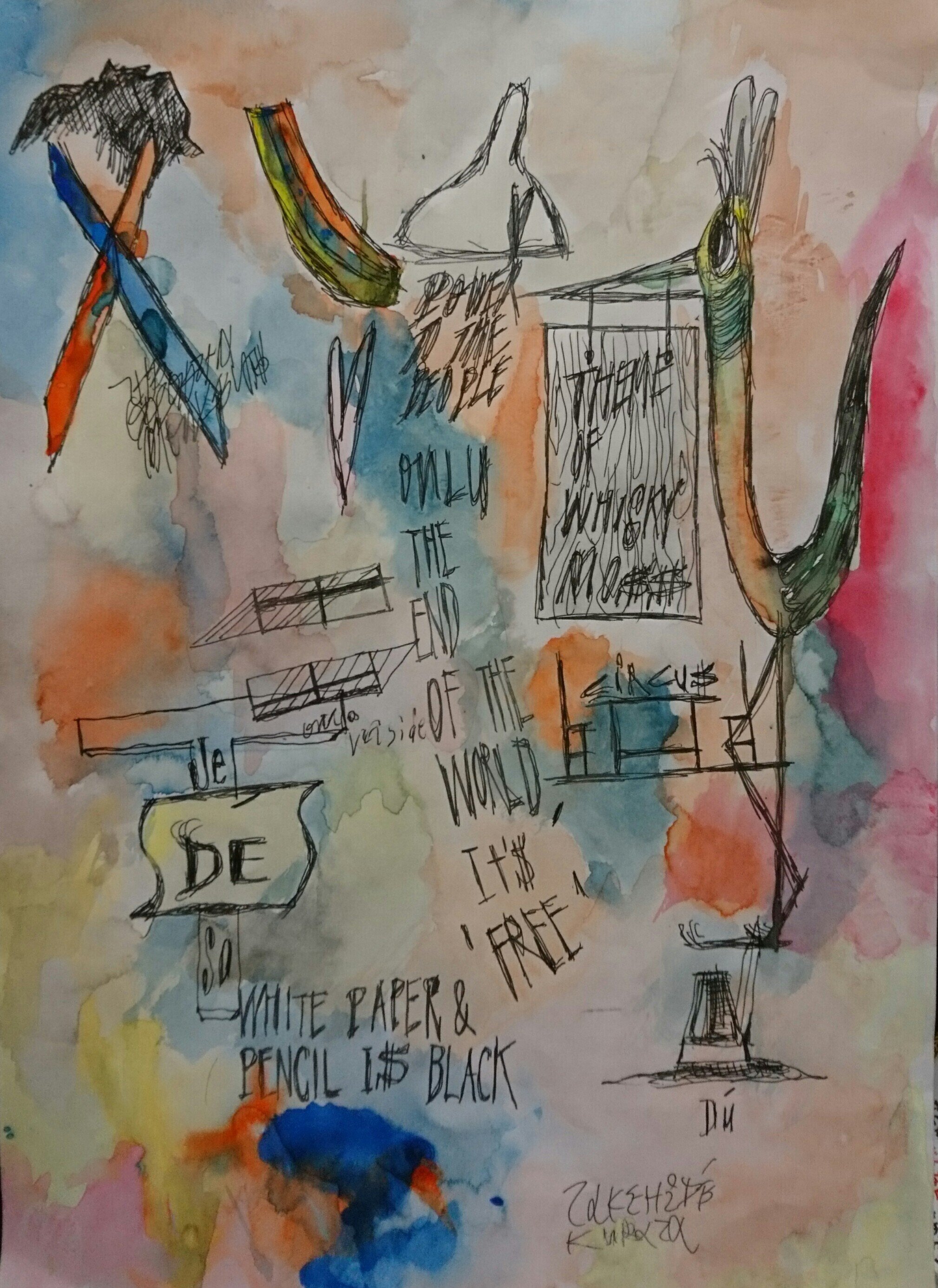 カラフルな落書き｜Takehide Kurata thephilip Golgotha