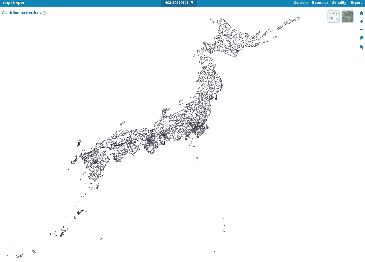 Mapshaperを使ってGeoJSONファイルの加工を行う｜荻原 和樹 / Kazuki OGIWARA