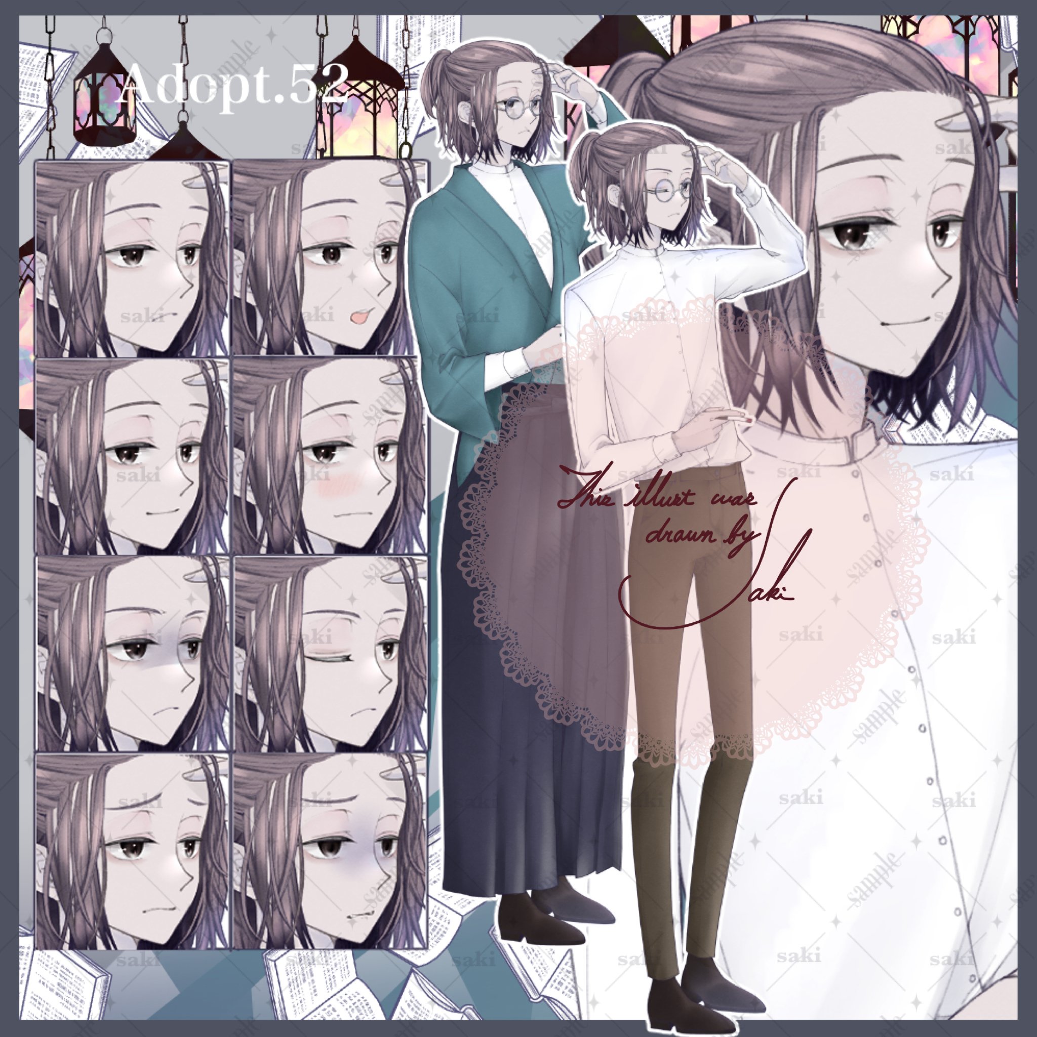 キャラ販売￤アンニュイな書生さん｜saki_813