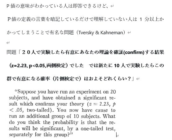 Tversky&Kahneman(1971)"Belief in Law of small numbers"紹介｜高橋泰城（たかはしたいき）