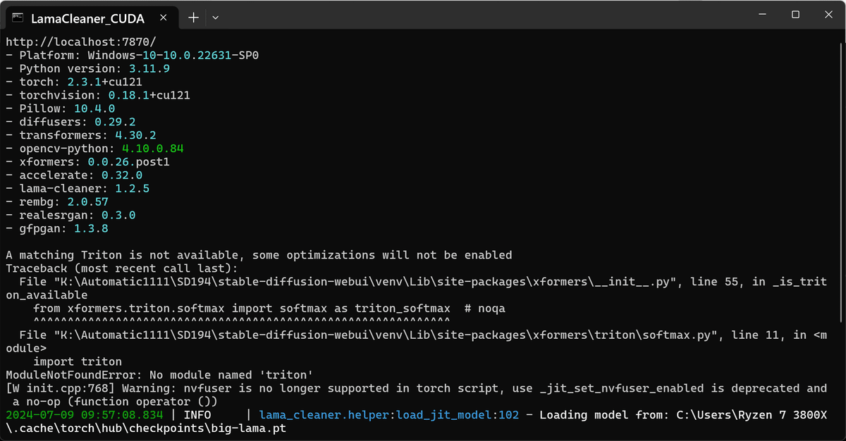 Archive of "triton 2.1.0 for Windows"｜GJL
