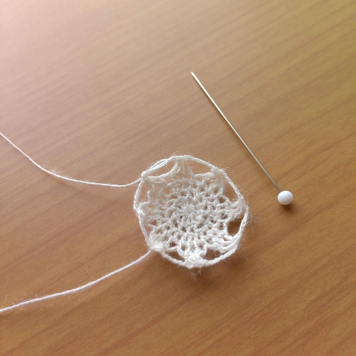 作品紹介№2 パイナップル模様のドイリー｜mk_natur