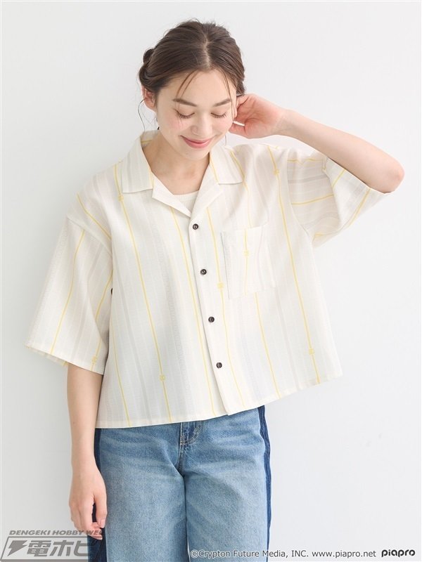 夏にぴったり！初音ミク＆鏡音リン・レンとコラボしたセパレート浴衣や開襟シャツなどを「earth music＆ecology」が数量限定で販売！chiri氏描きおろしイラストのグッズも展開｜電撃 ...