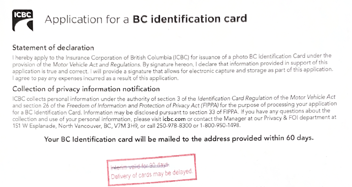 27. ICBCへBCIDの発行手続きに行きました。｜YMA | CANADA🇨🇦日記