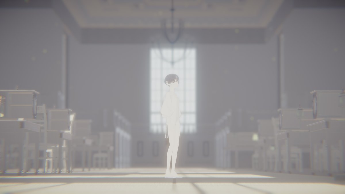 【VRChat_world】White Library｜yoruyori