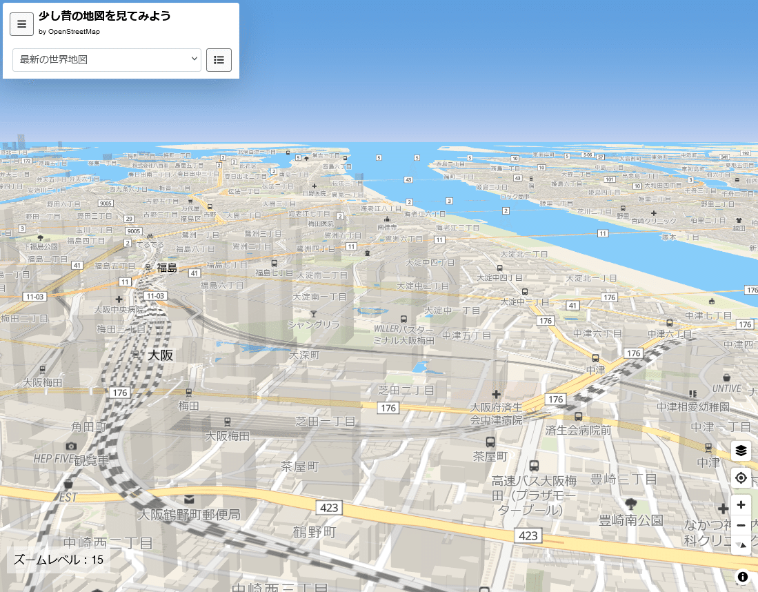 少し昔の地図を見てみよう by OpenStreetMap｜K.Sakanoshita