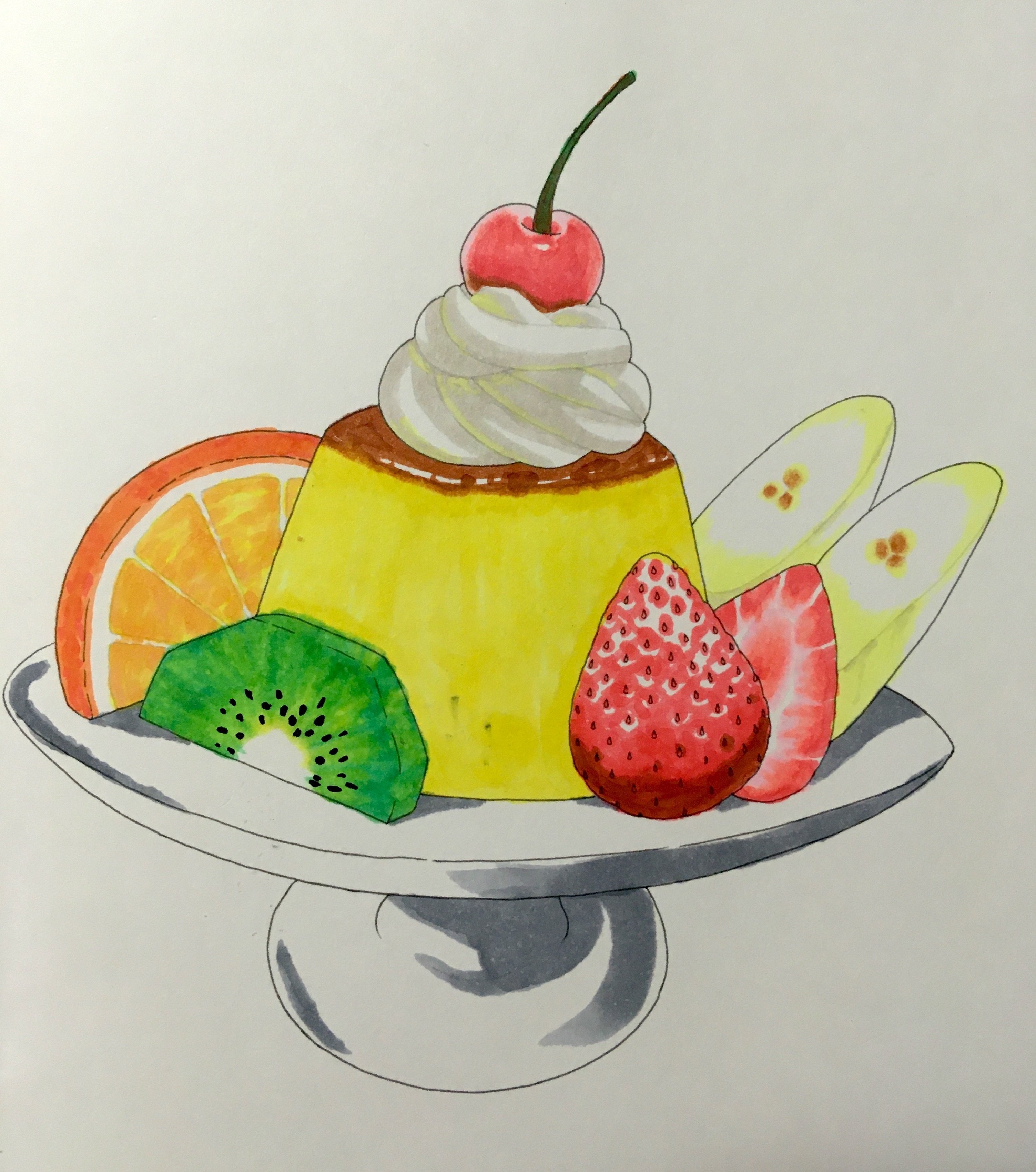 プリンアラモード｜Nagao A