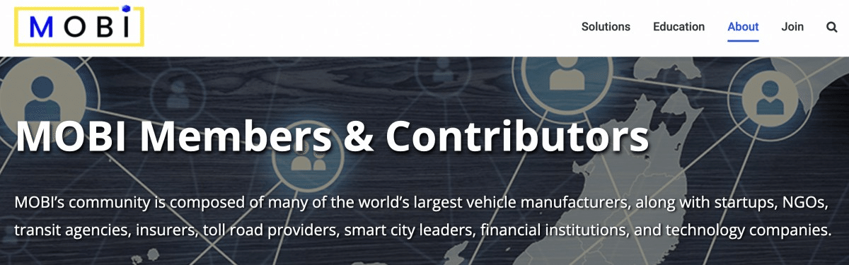 「MOBI」強者企業が勢揃い.モビリティ業界の標準規格｜世界のデジタル投資note