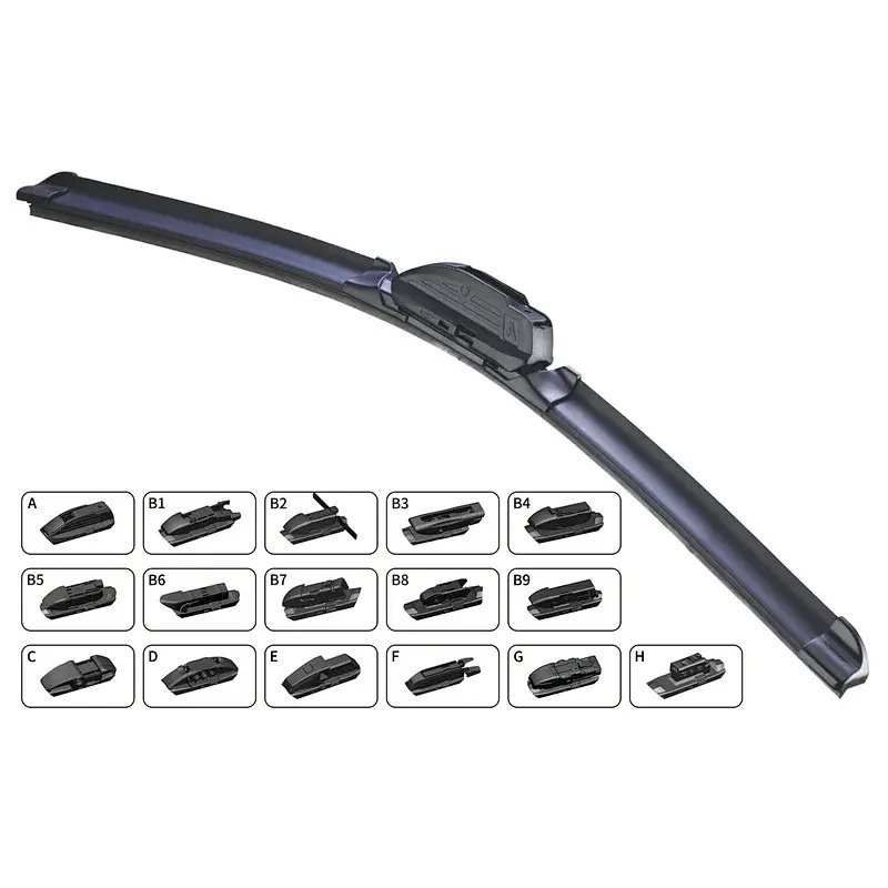 Bosoko S986 Front Flat Wiper Blades with Double Spring Steels｜BOSOKO