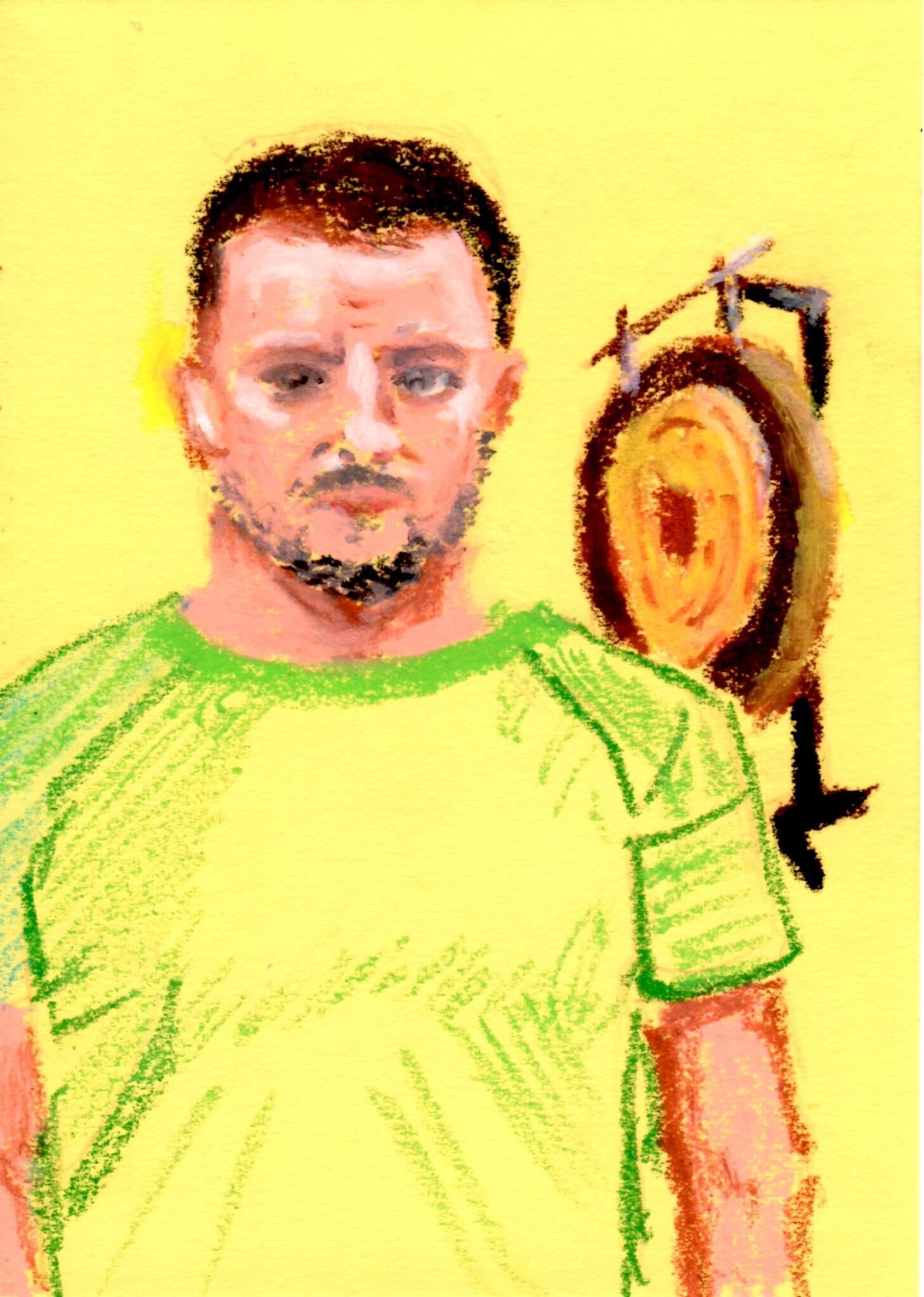 タロットカード（10）運命の輪（ゼレンスキー大統領と銅鑼）｜だいだい（橙）Daidai