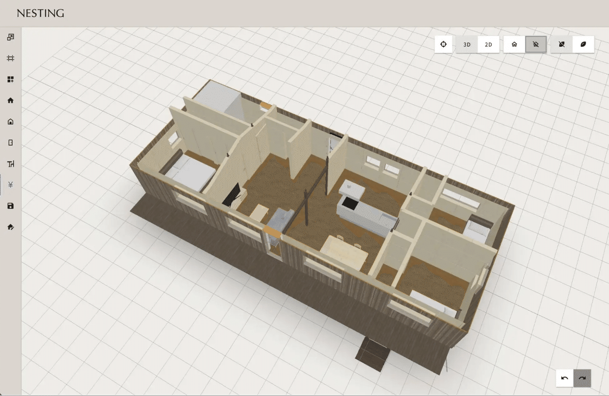 VUILDのNESTINGがwebサイトリニューアル。新たな小屋づくりキット「ガッショウモデル」を1名限定でプレゼント｜NESTING